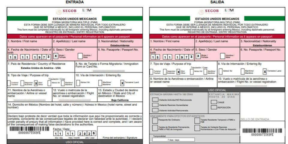 Requirements for U.S. Tourists Crossing into Mexico by Land | Sanborn’s ...